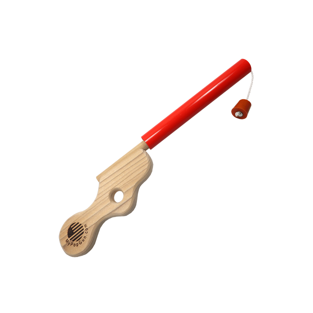 Classic Pop Gun RED Pistol - MyPopGun